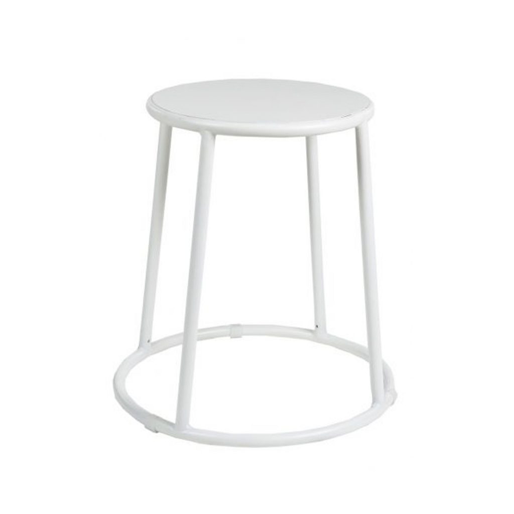 METAL STOOL – WHITE – Be-Designed